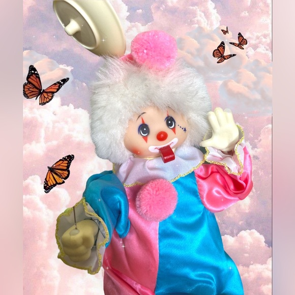 IWAYA | Toys | Vintage Iwaya Hanging Baby Clown Whistle Blowing Swing ...